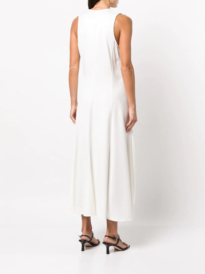 Cult Gaia Darian Drape-detail Dress In Off White | ModeSens