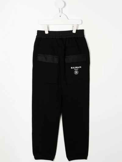 Balmain Kids' Logo Tracksuit Bottoms In Black | ModeSens