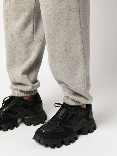 Palm Angels Paint Splatter Track Pants In Grey | ModeSens