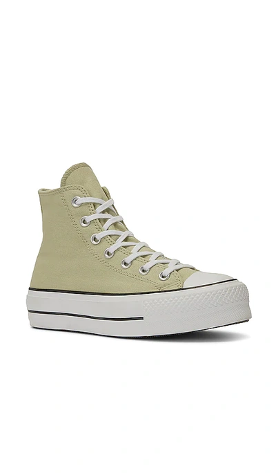Converse Chuck Taylor All Star Lift Hi Sneakers In Olive-green | ModeSens
