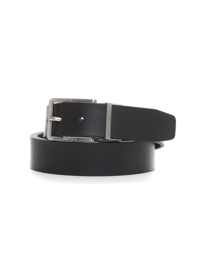 Hugo Boss Boss Belt Box With Double Buckle Black Man | ModeSens