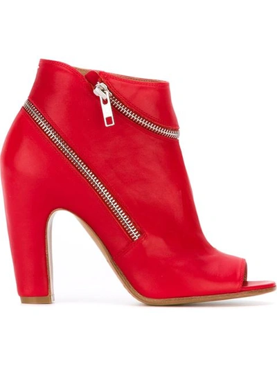 Maison Margiela Peep-toe Ankle Boots | ModeSens