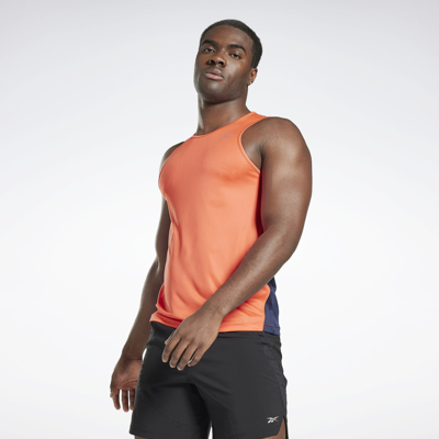 Reebok Running Speedwick Singlet In Semi Orange Flare | ModeSens