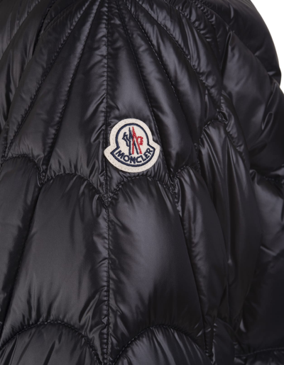 Moncler X Marvel Black Violier Spider-man Hooded Quilted Jacket | ModeSens