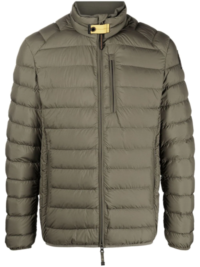 Parajumpers Quilted Zip-up Down Jacket In Green | ModeSens