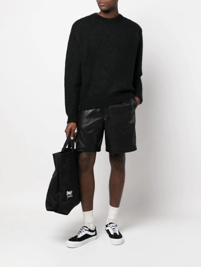 Represent Mohair And Wool Blend Sweater In Black | ModeSens