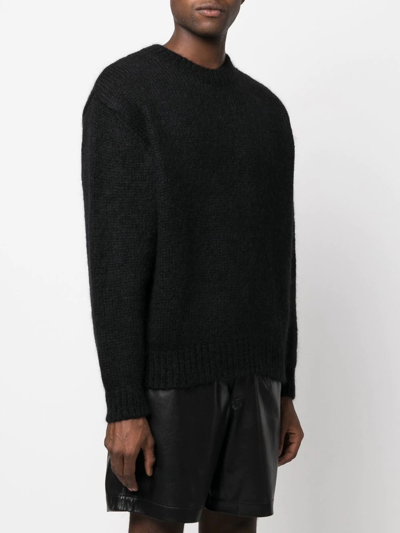 Represent Mohair And Wool Blend Sweater In Black | ModeSens