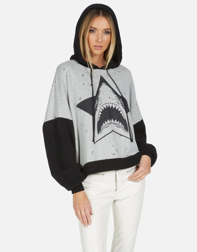Lauren Moshi Ellie Star Shark In Heather Grey/black | ModeSens