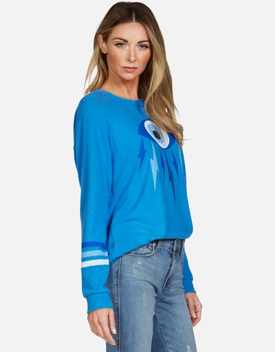 Lauren Moshi Everly Electric Evil Eye In Sky Blue | ModeSens