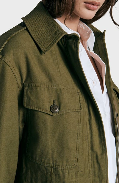 Rag & Bone Icons Lorenz Cotton Military Jacket In Green | ModeSens