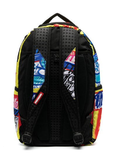 Sprayground Kid Kids' Caution Hot Surface Backpack In Yellow | ModeSens