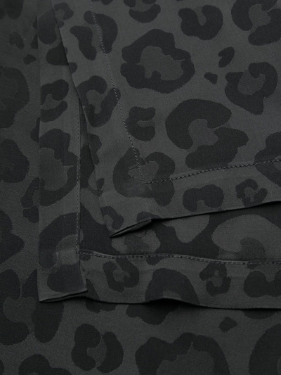 Moschino Leopard-print Slip Dress In Black | ModeSens