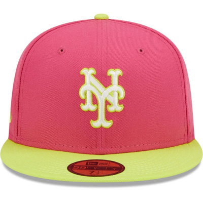 New Era Pink New York Mets 1986 World Series Champions Beetroot Cyber ...