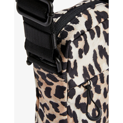 Ganni Mini Festival Brand-appliqué Recycled-polyester Cross-body Bag In ...