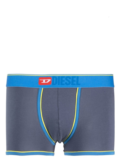 Diesel Logo-waistband Boxer Briefs In Blue | ModeSens