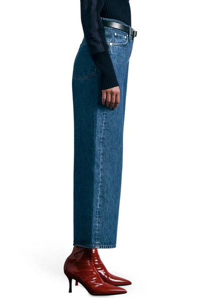 Rag & Bone Andi High Waist Wide Leg Ankle Jeans In Blue | ModeSens