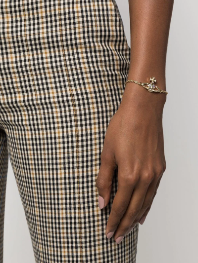 Vivienne Westwood Mini Bas Relief Chain Bracelet In Gold | ModeSens