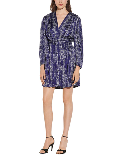 Sandro Woven Dress In Blue | ModeSens