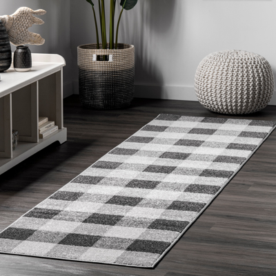 Nuloom Aisha Buffalo Plaid Area Rug In Grey | ModeSens