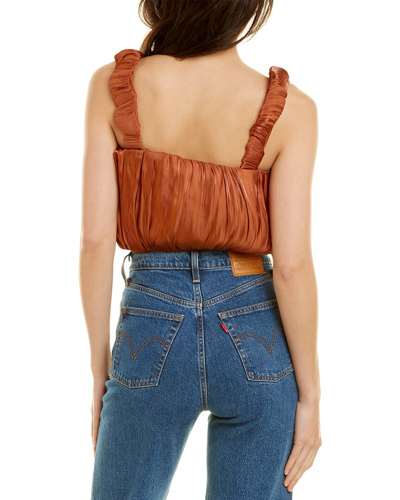 Line & Dot Danielle Top In Brown | ModeSens