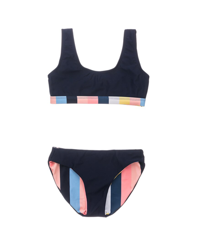 Snapper Rock Kids' Little Girl's & Girl's Two-piece Opti Stripe Bikini ...
