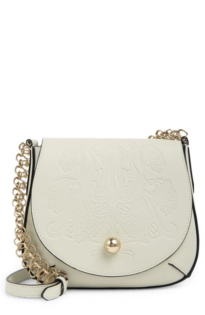 Zimmermann Stargazer Tooled Leather Crossbody Bag In Ivory | ModeSens