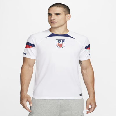Nike Usmnt 2022/23 Stadium Home Men's Dri-fit Soccer Jersey In White ...