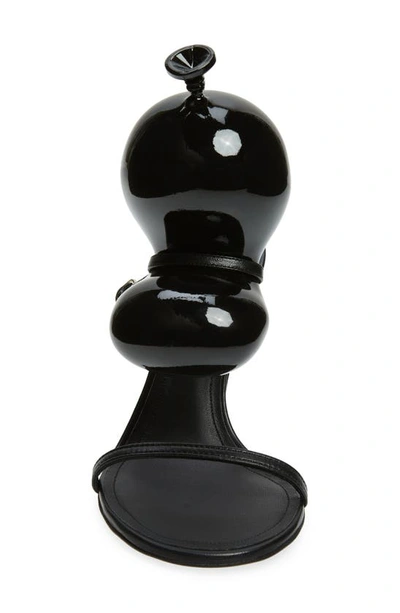 Loewe Balloon 100 Leather Sandals In Black | ModeSens