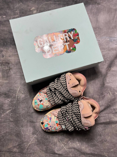 Pre-owned Gallery Dept. X Lanvin Gallery Dept Lanvin Curb Paint Sneakers In Pink | ModeSens