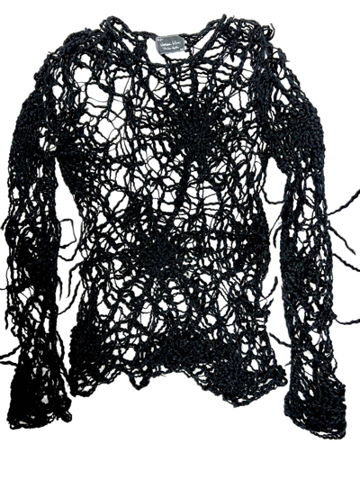 Pre-owned Number N Ine Number (n)ine Spider Knit Sweater - Ss05 "nightcrawler" In Black | ModeSens