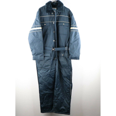 Pre-owned Vintage 70's Rockabilly Sherpa Insulated Snow Coveralls In ...