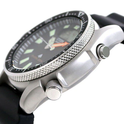 Pre-owned Citizen Jp2000-08e Promaster Aqualand Digital Black Dial Divers Watch F/s | ModeSens