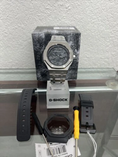 Pre-owned Casio Oak Casio G-shock Ga2100 Steel Camo Ap Royal Oak Style ...