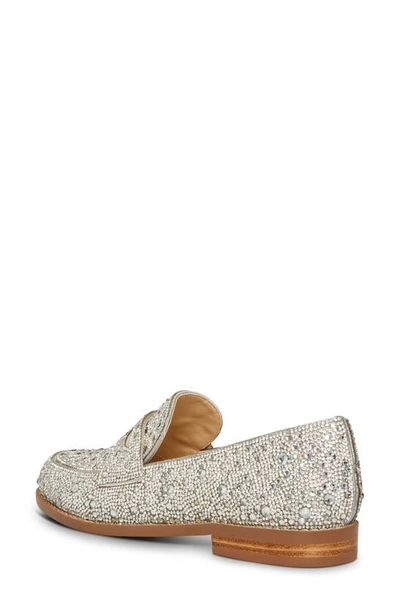 Betsey Johnson Women's Aron Loafers Women's Shoes In Silver | ModeSens