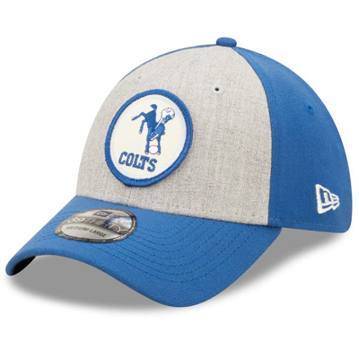 New Era Heathered Gray/royal Indianapolis Colts 2022 Sideline 39thirty ...