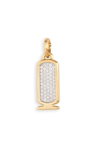 David Yurman Pavé Diamond Cartouche Amulet In 18k Yellow Gold | ModeSens