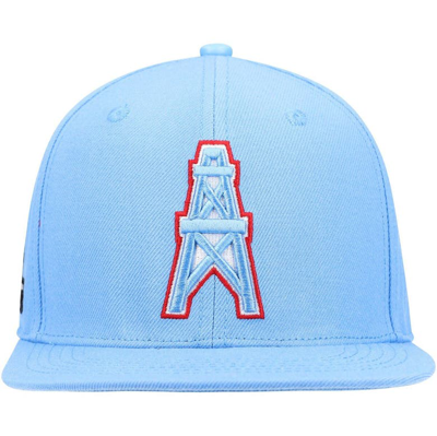 Pro Standard Light Blue Houston Oilers Logo Ii Snapback Hat | ModeSens