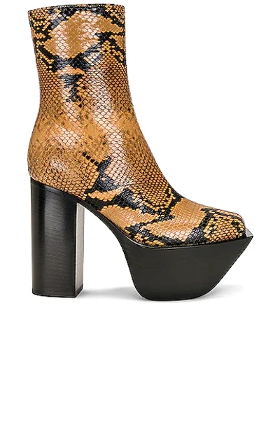 Peter Do Everyday Platform Boot In Ocre Python | ModeSens