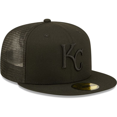 New Era Kansas City Royals Blackout Trucker 59fifty Fitted Hat | ModeSens