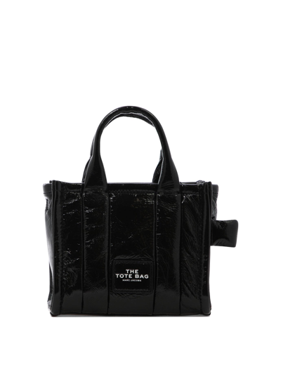 Marc Jacobs The Crinkle Leather Micro Tote In Black | ModeSens
