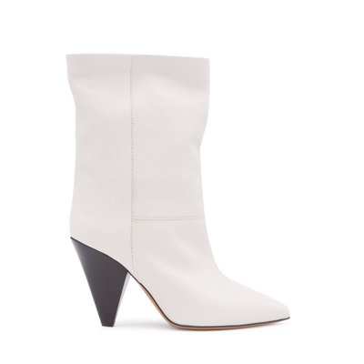 Isabel Marant Flat Ankle Boots Women In White | ModeSens