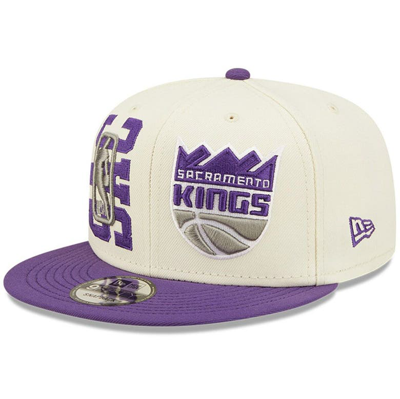 New Era Cream/purple Sacramento Kings 2022 Nba Draft 9fifty Snapback ...