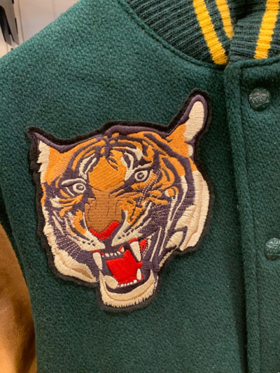 Pre-owned Polo Ralph Lauren Men's Tigers Letterman Varsity Leather ...