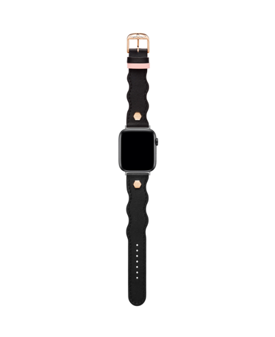 Ted Baker Women's Ted Wavy Design Black Leather Strap | ModeSens
