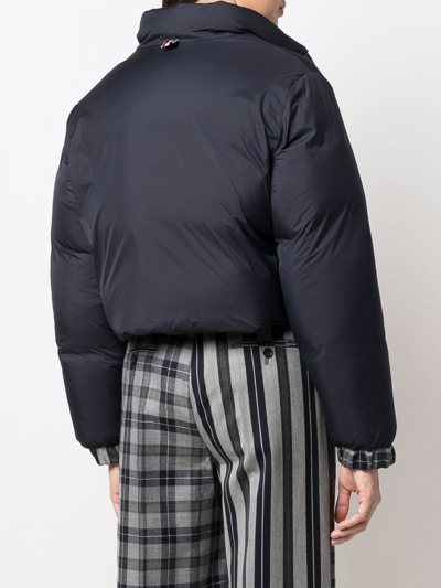 Thom Browne Reversible Overstuffed Puffer Jacket In Blue | ModeSens