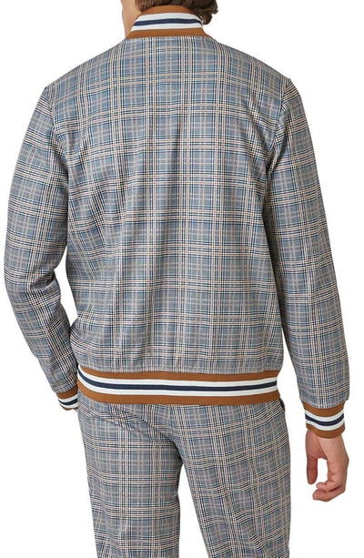 Ben Sherman Glen Plaid Track Jacket In Caramel | ModeSens