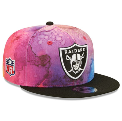 New Era Pink/black Las Vegas Raiders 2022 Nfl Crucial Catch 9fifty ...