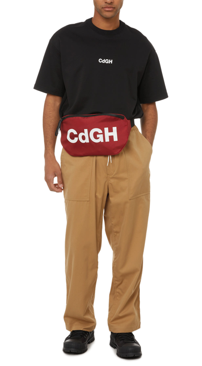 Comme Des Garçons Cdg Homme Logo Belt Bag In Red | ModeSens