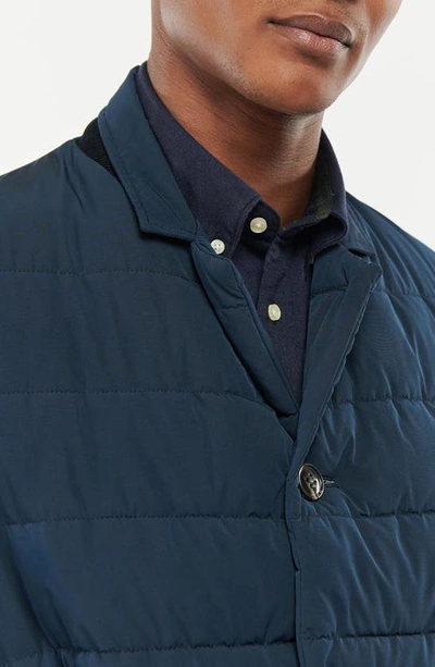 Barbour Canning Quilted Jacket In Navy/ Olive Night | ModeSens