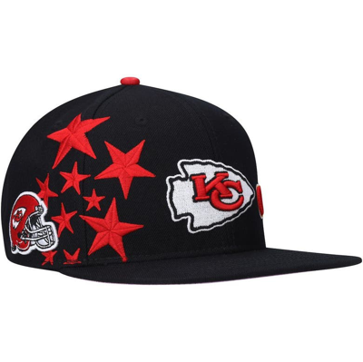 Pro Standard Kansas City Chiefs Black Stars Snapback Hat | ModeSens